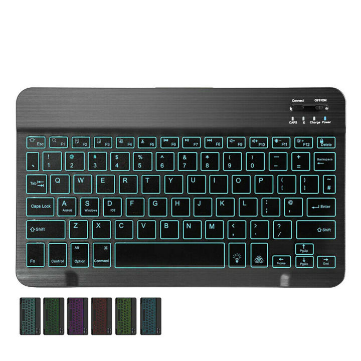 Bluetooth Keyboard Backlit Illuminated Wireless Bluetooth Keyboard ...