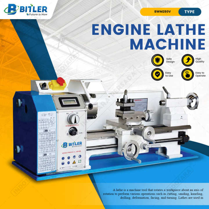 Mesin Bubut / BITLER Engine Lathe Machine BWM280V | Lazada Indonesia