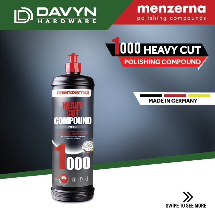 MENZERNA Heavy Cut Polishing Compound 1000 - Step 1 | 1L | Lazada PH