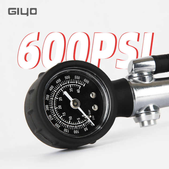 [deuuo] Giyo 600PSI High Pressure Air Turbo Shock Pump Aluminum Alloy ...