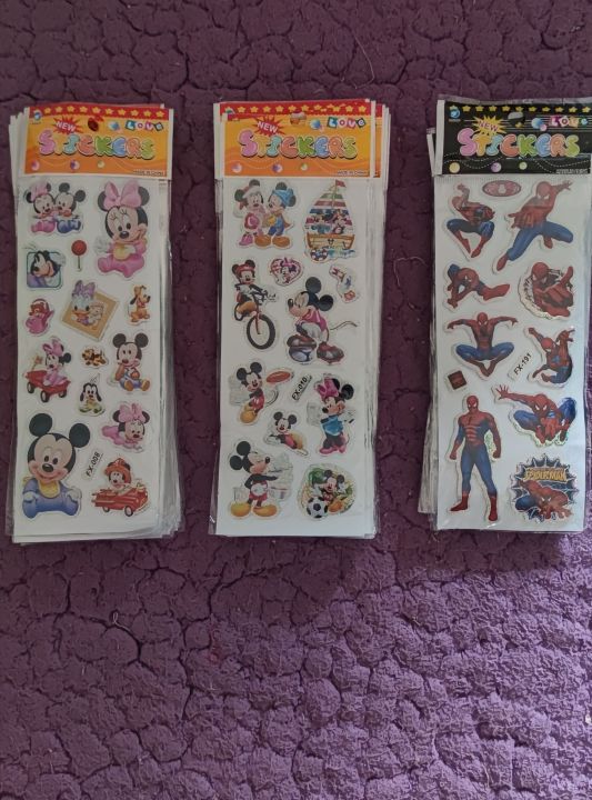 stiker anak 3D timbul karakter / sticker hologram / sticker karakter ...