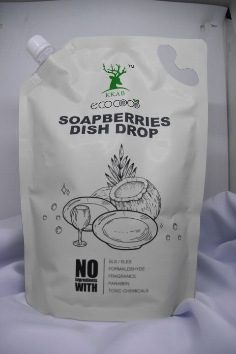 Ecococo Natural Soapberries Dishdrop with Orange Essential Oil (2 kgs - refilled pack) | Lazada