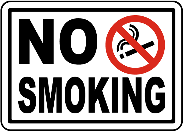 Laminated No Smoking signage A4 Size | Lazada PH