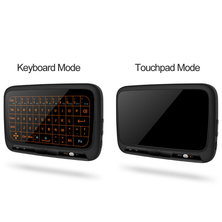 H18+ 2.4GHz Wireless Keyboard Full Touchpad Backlight Keyboard with ...