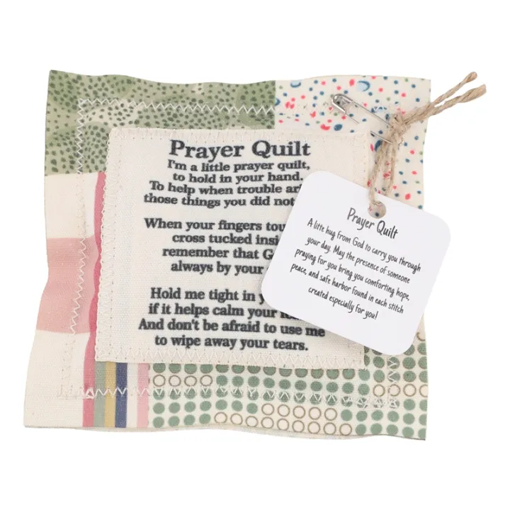 Pocket Prayer Quilt Individually Prayer Quilt Hand-Sewn Colorful Quilt ...