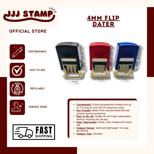 Dater Stamp 4mm Flip | Lazada PH