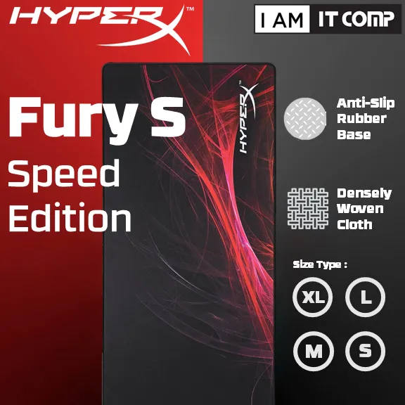 HyperX FURY S Pro Gaming Mouse Pad Cloth Surface Optimized For Speed ...