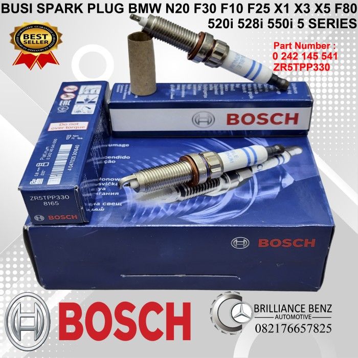 JKT BUSI SPARK PLUG BOSCH ZR5TPP330 BMW N20 F10 F30 F25 X1 X3 X5 F80 ...