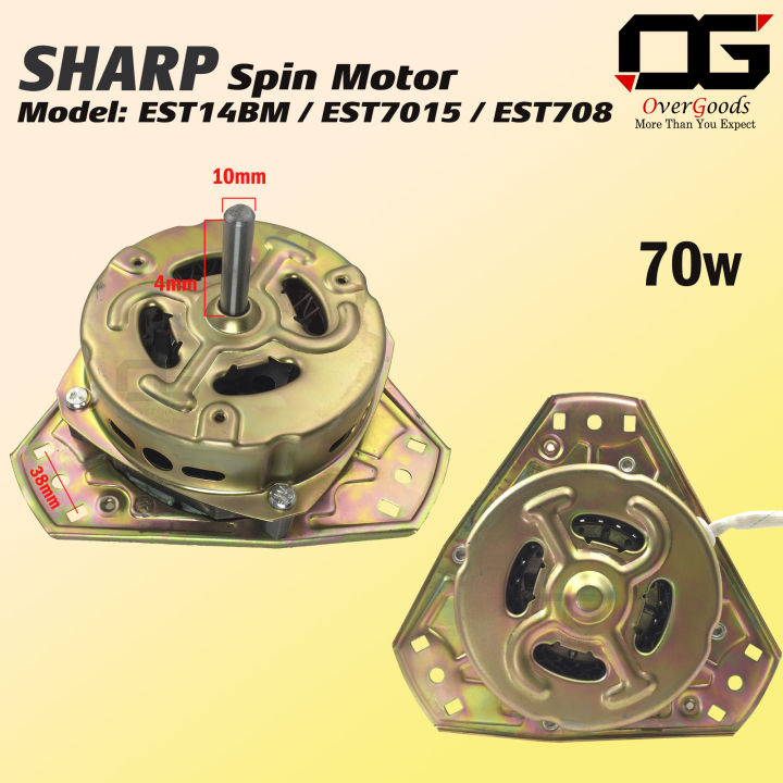 SHARP SEMI-AUTO SPIN MOTOR EST708 / EST7015 / EST14BM Washing Machine ...