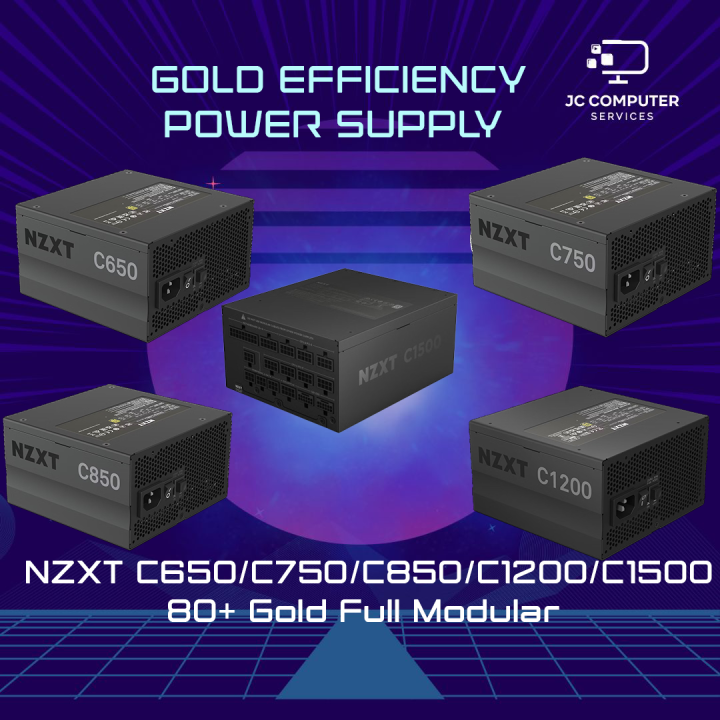 NZXT C650 C750 C850 C1200 C1500 80PLUS Gold 650W 750W 850W 1200W 1500W ...