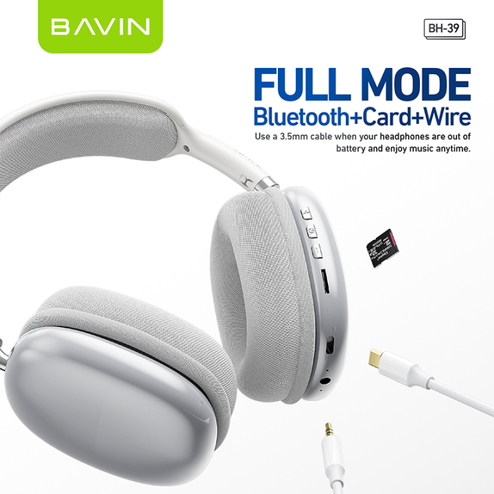 BAVIN BH39 Wireless 5.3 Bluetooth Intelligent Noise Cancelling ...