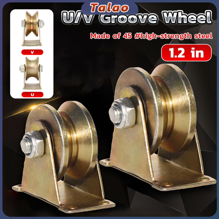 Talao 1.2 Inch U/V Groove Wheel Stainless Steel Sliding Door Roller for ...