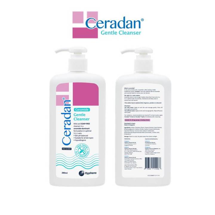 [Bundle of 3] Ceradan® Gentle Cleanser (1Litre) (Non-foaming gel| With ...