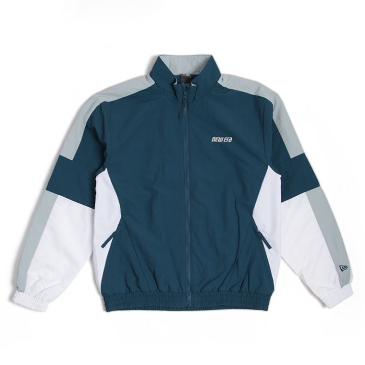 New Era Tech Color Block Reflective Pond Dark Green Tracksuit Jacket ...