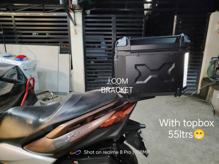 Yamaha XMAX Original J.COM Heavy Duty Topbox Bracket With Metal Plate ...