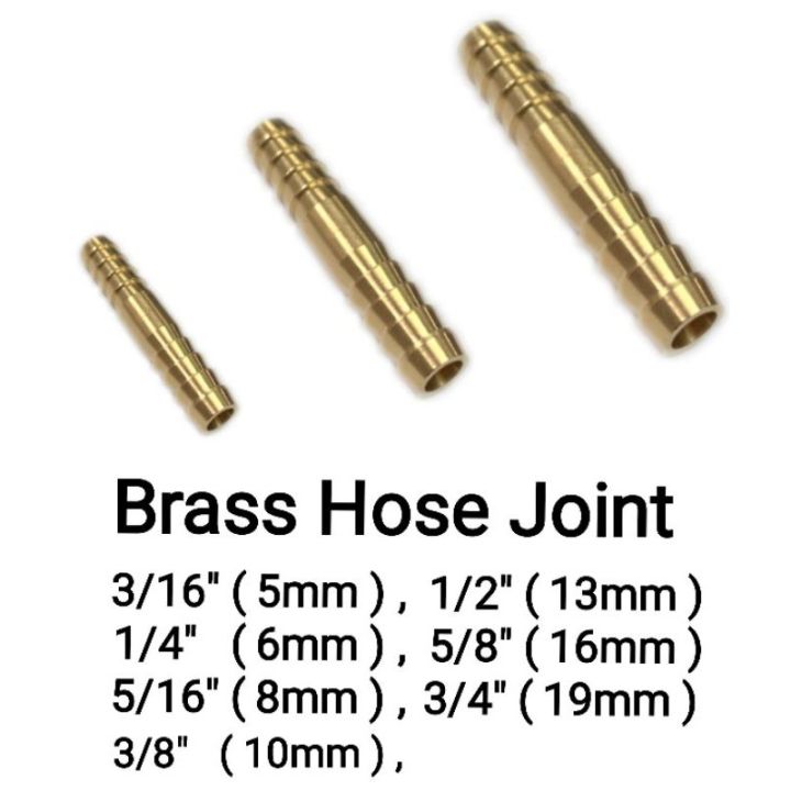 Brass Fitting Hose Barb Joiner Barb 5mm 6mm 8mm 10mm 12mm Brass Hose ...