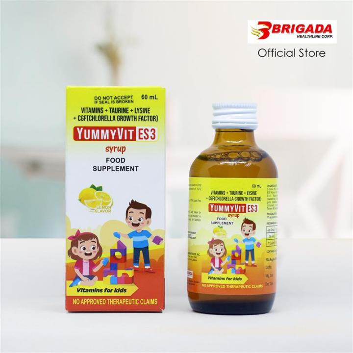 YUMMYVIT ES3 SYRUP FOOD SUPPLEMENT 60ML | Lazada PH