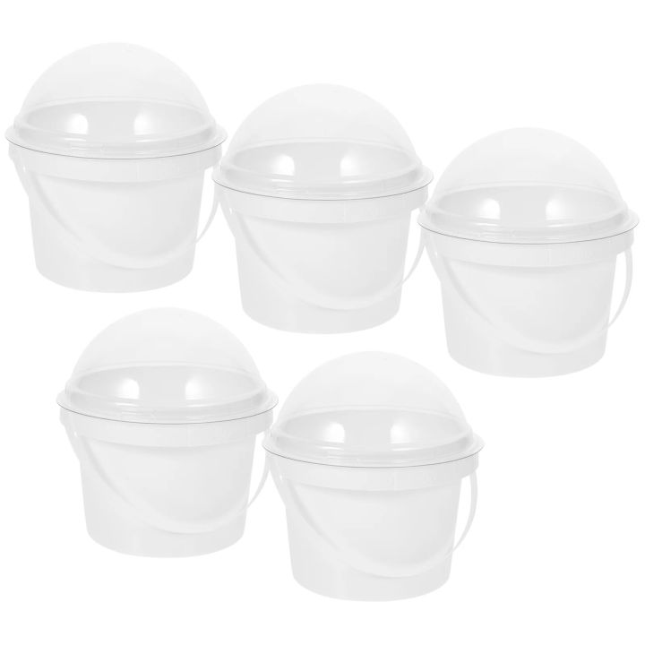 yingke Movie Night Snack Trays Popcorn Bucket Clear Plastic Containers ...
