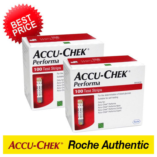 ACCU CHEK PERFORMA 100 X 2 Test Strips Blood Pressure Glucose Monitor ...