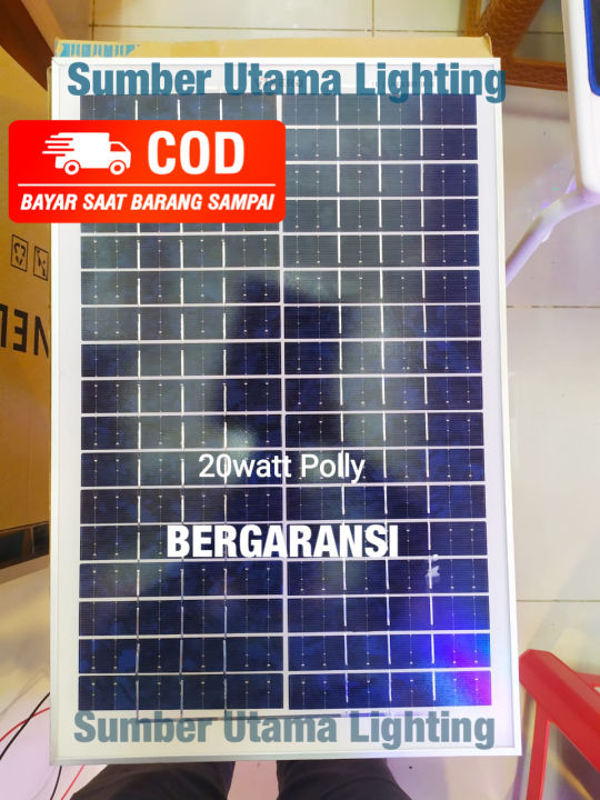 SOLAR PANEL 20 WP PANEL SURYA PEMBANGKIT LISTRIK TENAGA SURYA 20WP 20 ...