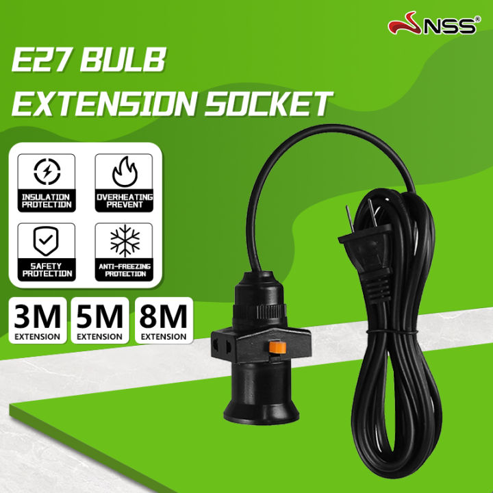 Nss light bulb socket e27 extension socket bulb socket base lamp holder ...