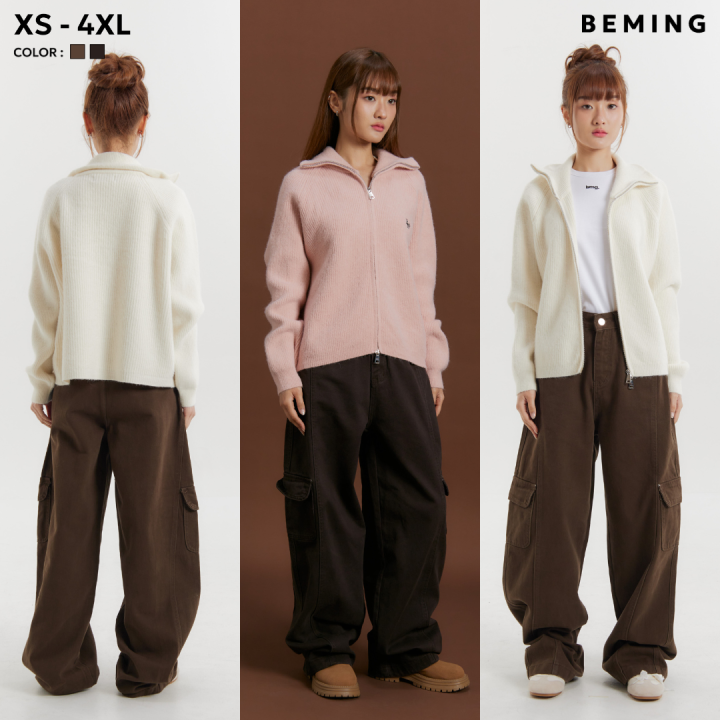 Bemingjeans092(XS-4XL)BMG Wide Cargo – กางเกงคาร์โก้ไลฟ์สไตล์ในแบบ ...