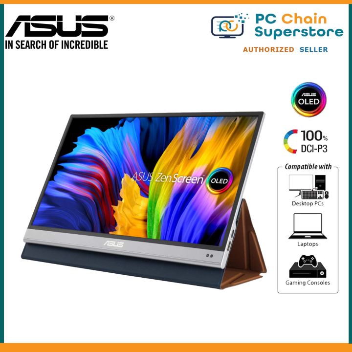 ASUS Zenscreen OLED MQ13AH Portable Monitor - 13.3" Full HD OLED ...