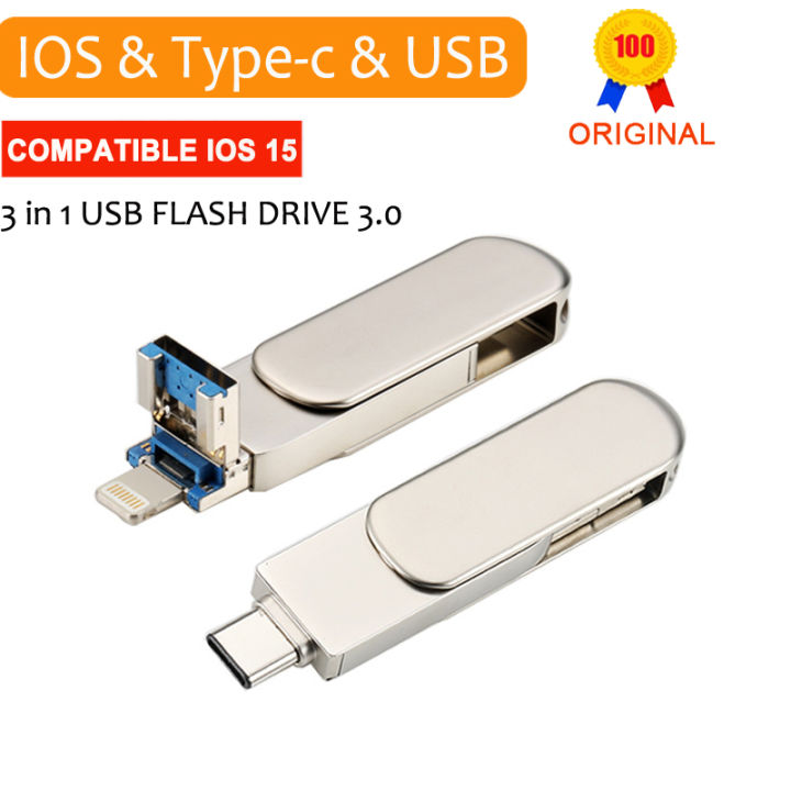 1TB usb flash drive for iphone 3 in 1 type-c usb stick 512GB 128GB ... 1TB usb flash drive for iphone 3 in 1 type-c usb stick 512GB 128GB ...