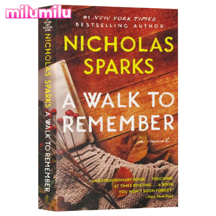 A Walk To Remember Nicholas Sparks Original English Novel | Lazada PH