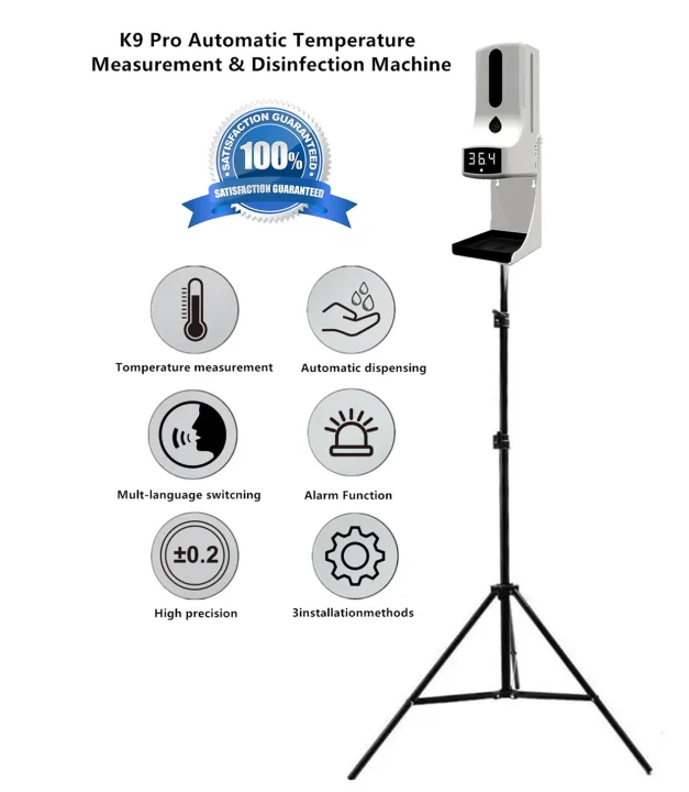 Supermax K9 PRO Automatic Liquid Soap Dispenser Smart Sensor Digital Non-Contact Infrared ...