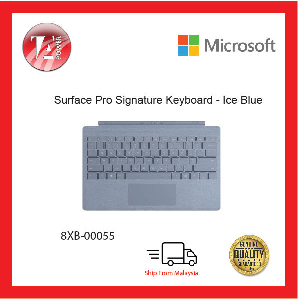 Microsoft Surface Pro Signature Keyboard / With Pen - Ice Blue (8XB ...