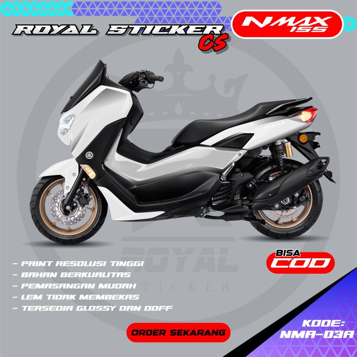 STIKER NMAX PRINTING KUALITAS TINGGI GRATIS CUSTOM NAMA-STIKER DECAL ...