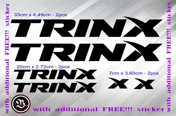 TRINX bike decal/sticker (Black Glossy) - 1set | Lazada PH