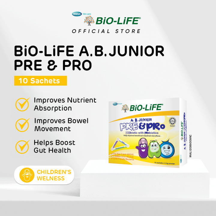 BiO-LiFE A.B. Junior Pre & Pro 10 sachets (EXPIRY DATE JULY 2026) | Lazada
