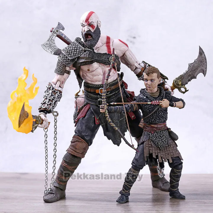NECA God of War Kratos & Atreus Ultimate PVC Action Figure Collectible ...
