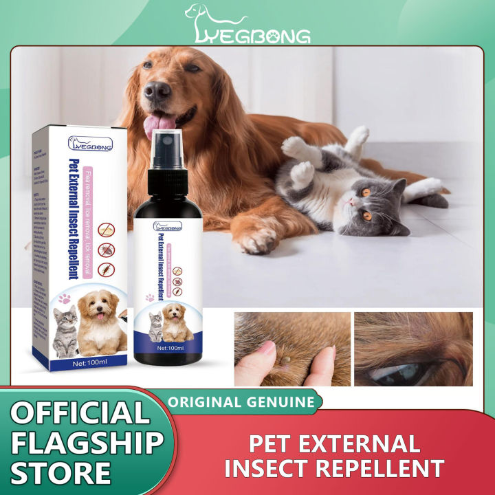 Yegbong Pet Insecticide Spray Anti Mite Flea Tick Lice Relieve Itching Pet Fur Antiparasitic ...
