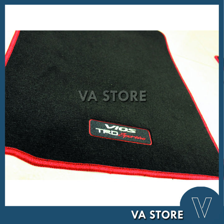 [Original] Toyota Vios TRD Sportivo Floor Carpet - Red Line TRD Carpet ...