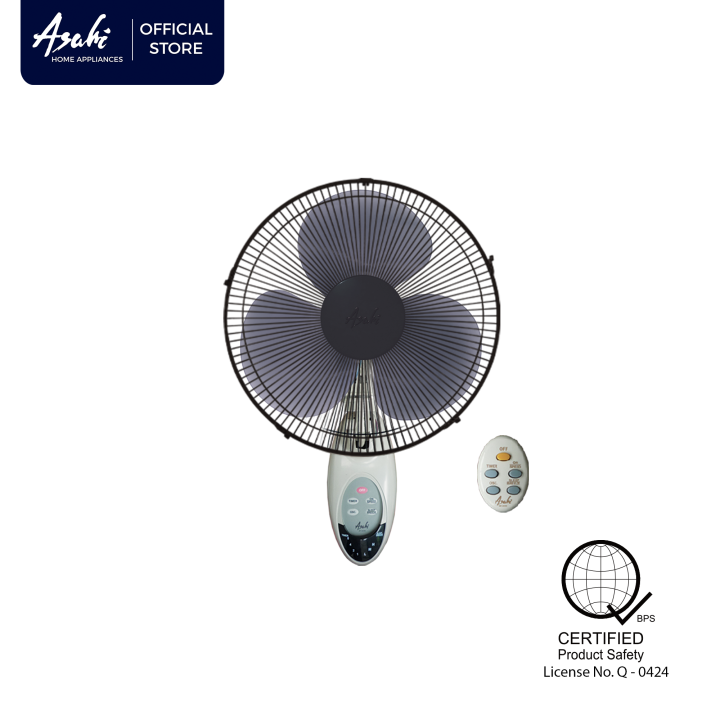 Asahi WF 625R Remote Controlled Wall Fan 16 inches | Lazada PH