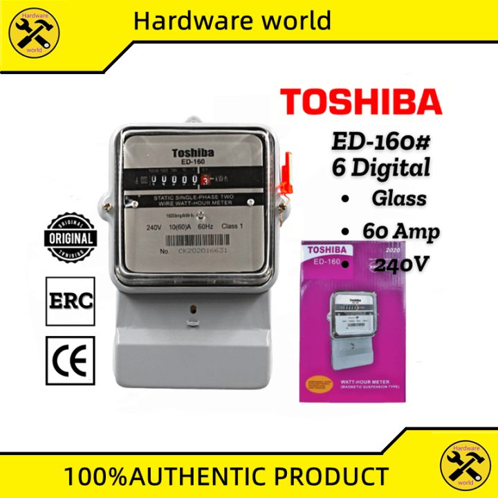 Electric Sub Meter Digital Kilo Watt Hour Meter 60Amp ED-160 | Lazada PH