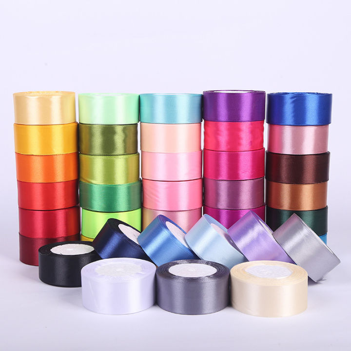 Satin Silk Ribbon Roll for Gift Wrap Party Package Rope 20mm&40mm ...