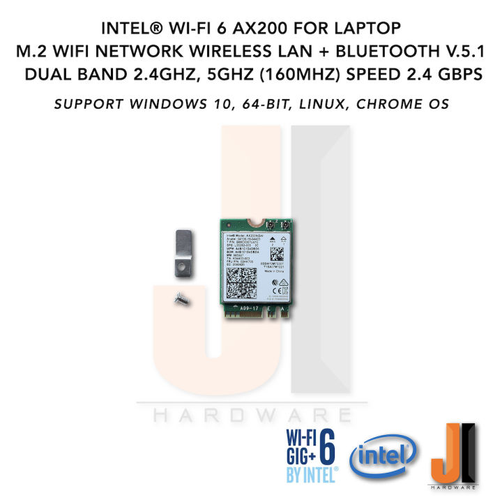 Intel® Wi-Fi 6 AX200 card for laptop m.2 wifi network wireless lan ...
