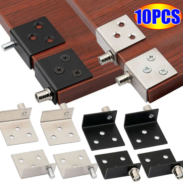 10/2Pcs Concealed Hinges Invisible Cabinet Up and Down Door Pivot CT ...