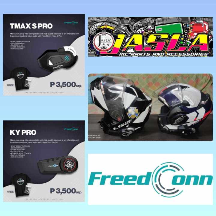 Freedconn T Max Pro and KY Pro Motorcycle Intercom Bluetooth Helmet ...