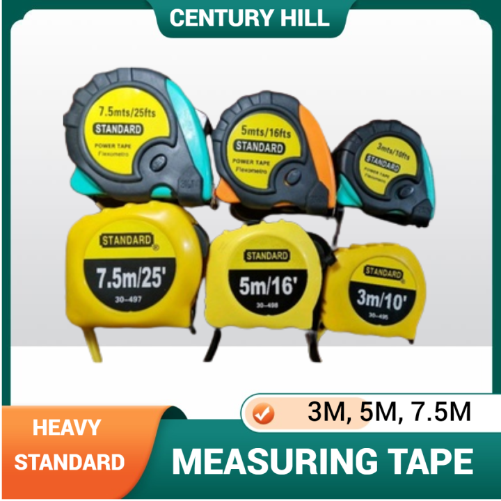 Measuring Tape Heavy Standard( Meter Tape / Metro) 3M , 5M , 7.5M ...
