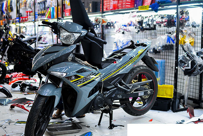 Tem trùm exciter 150 xam xi măng, tem exciter 150, team trùm exciter ...