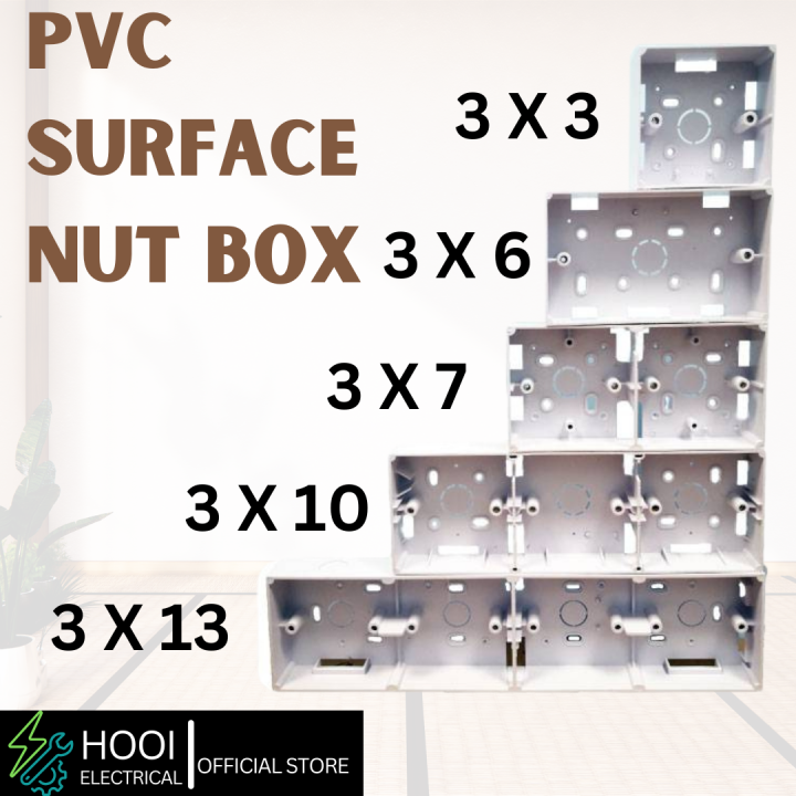 PVC Box 3X3 Surface Nut Base Switch Base Switch Socket High Quality ...