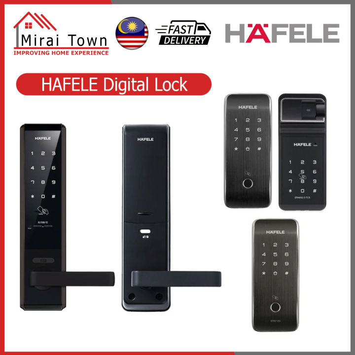 HAFELE Digital Lock Smart card Pin Finger Print Mechanical key Entry ...