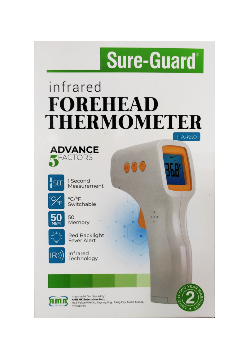 Sure-Guard Infrared Forehead Thermometer | Lazada PH