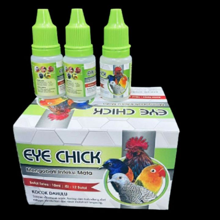 EYE CHICK Mengubati Infeksi Mata Untuk AYAM dan BURUNG 10ML | Lazada