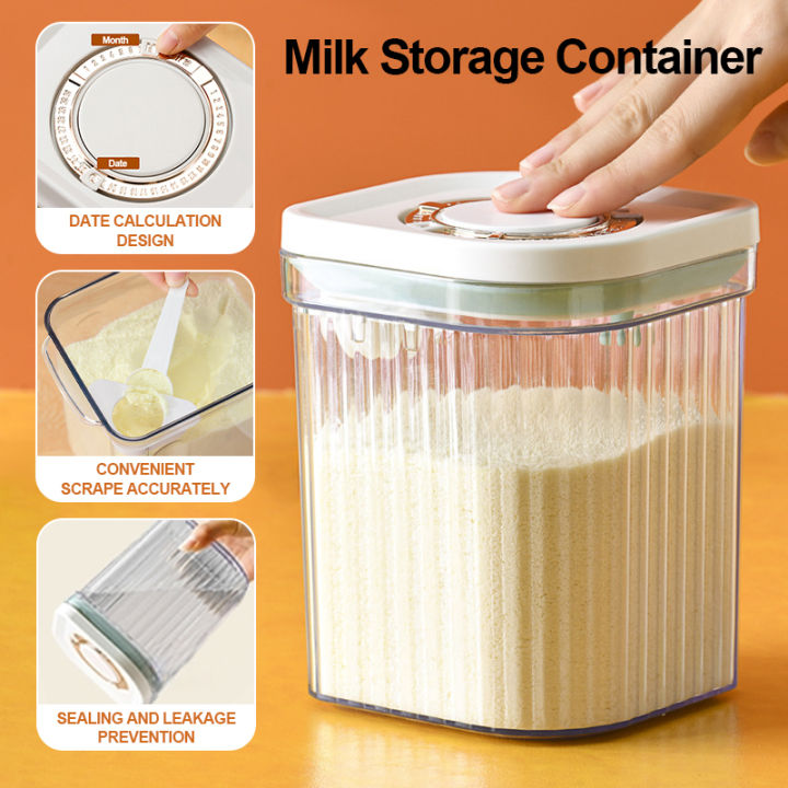 Portable Milk Powder Can Food Storage Box Milk Powder Container With ...